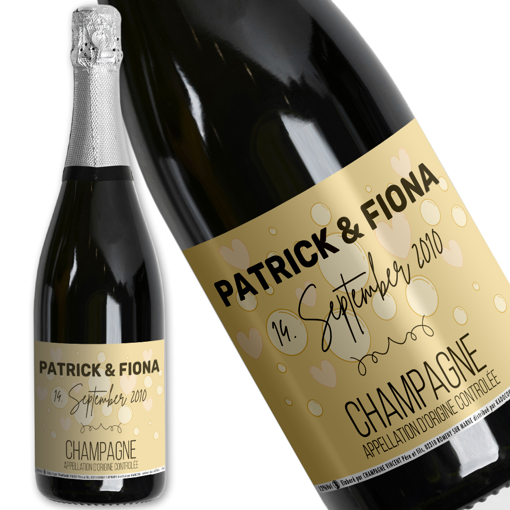 Personalisierte Champagner-Flasche Prickeln | Personalisierter Champagner