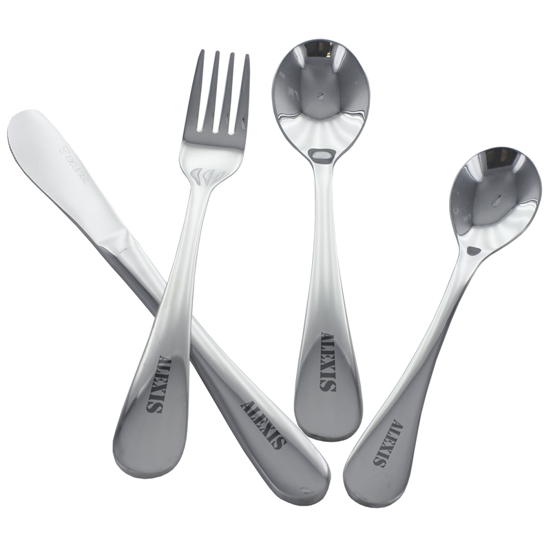 Kinderbesteck-Set - mit Namen personalisiert | Graviertes Besteck für ...