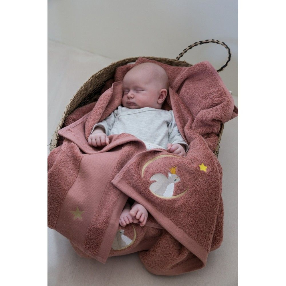 Besticktes Handtuch für Kinder und Babys 70 x 140 cm - Eichhörnchen ...