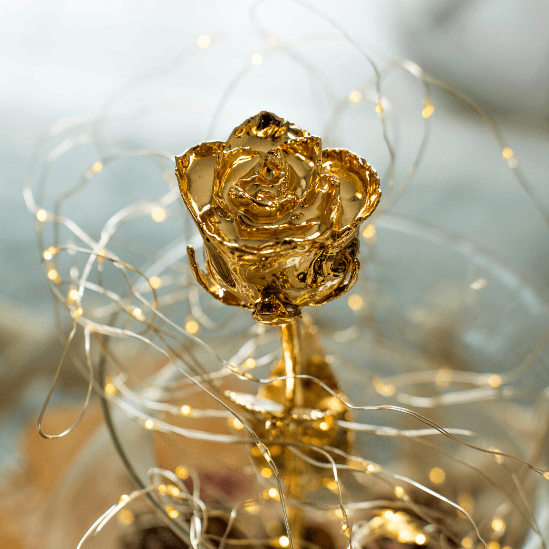Goldene Rose in Holzkoffer | Trophäen und Auszeichnungen